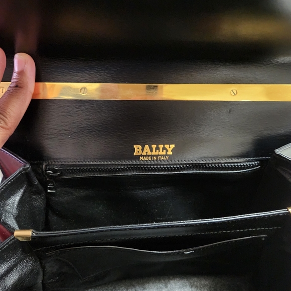 Bally | Bags | Bally Black And Gold Tone Hardware Bag Classic Black ...
